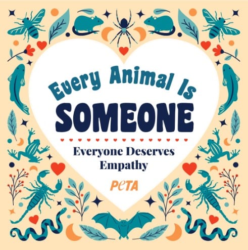 PETA Everyone Deserves Empathy Sticker | PETA Literature
